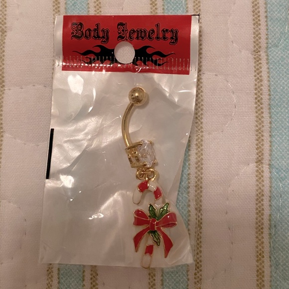 Body Candy | Jewelry | Body Candy 4g Candy Cane Belly Button Ring ...